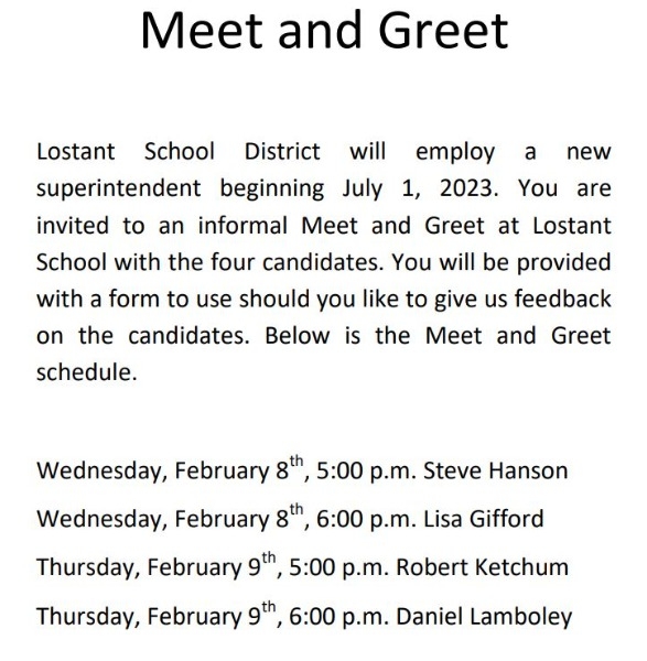 Lostant CUSD 425 - Meet & Greet
