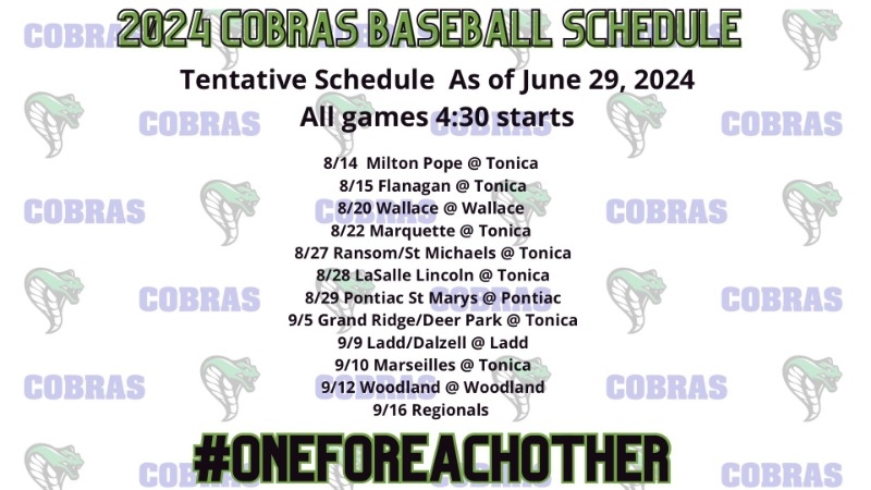 Lostant CUSD 425 - 2024 Boys Baseball Schedule