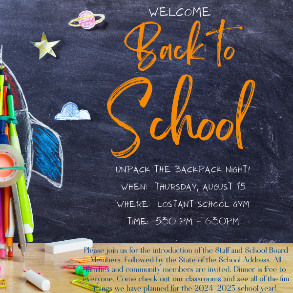 Lostant CUSD 425 - Unpack the Backpack- August 15, 2024